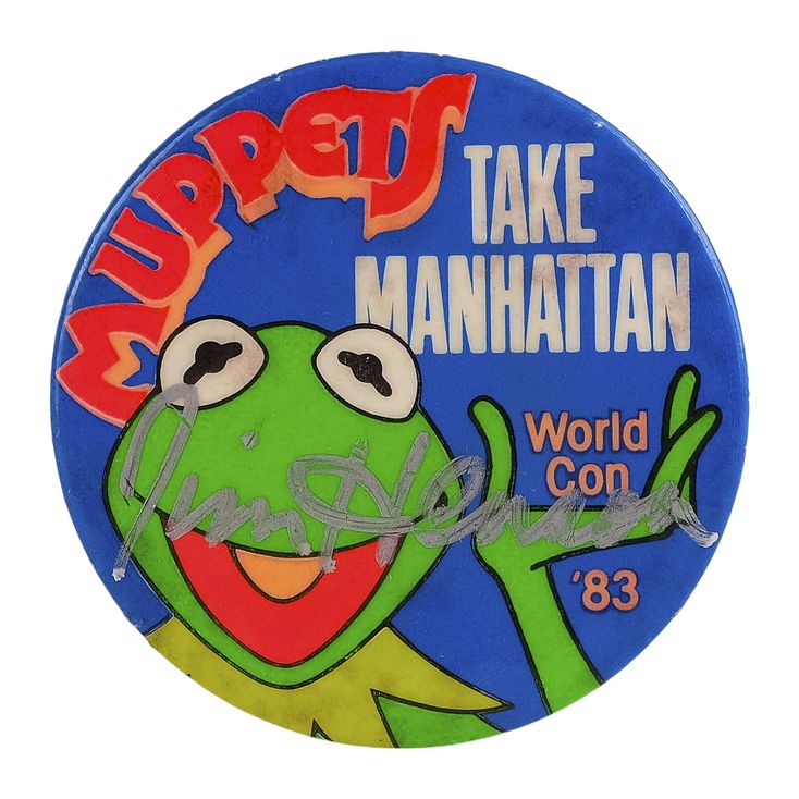 1197. Jim Henson-Autographed 1983 ConStellation Muppet Pin | MUPPETS ...