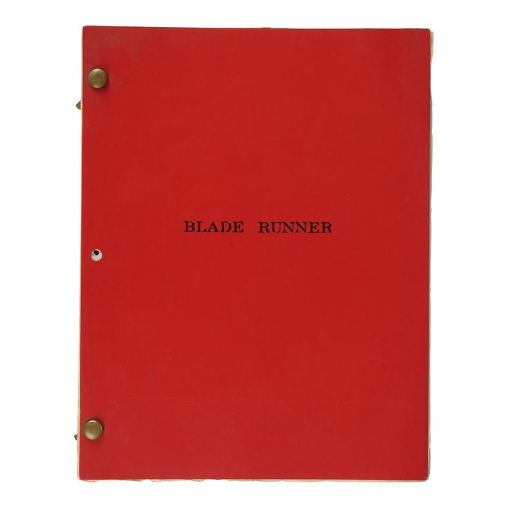Lot # 514: BLADE RUNNER (1982) - Draft Script