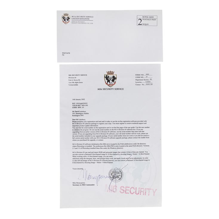 Moneypenny (Samantha Bond) MI6 Letter | DIE ANOTHER DAY (2002)