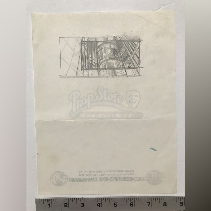 Hand-Drawn Ralph McQuarrie Artwork Death Star Chasm (rope swing ...