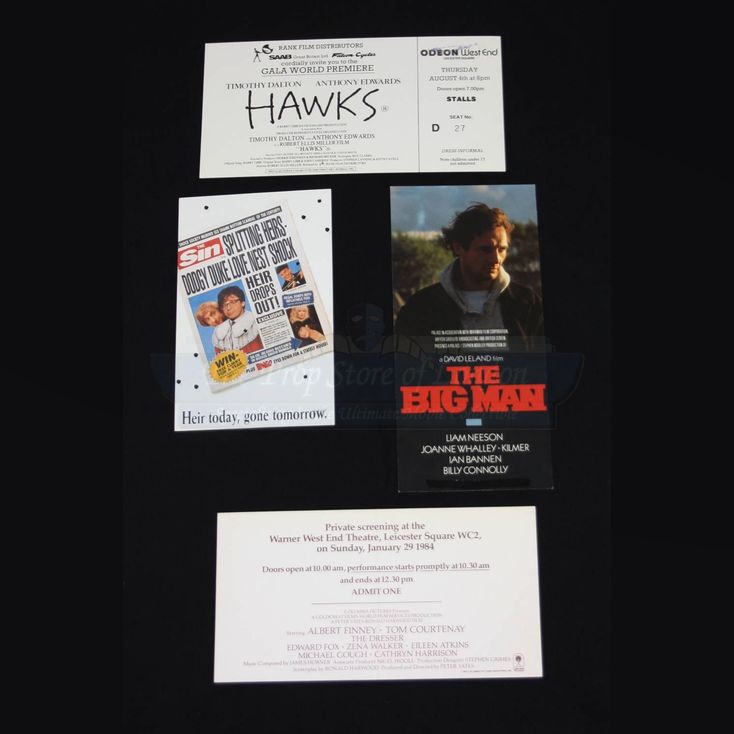 Set of Screening Tickets | VARIOUS PRODUCTIONS