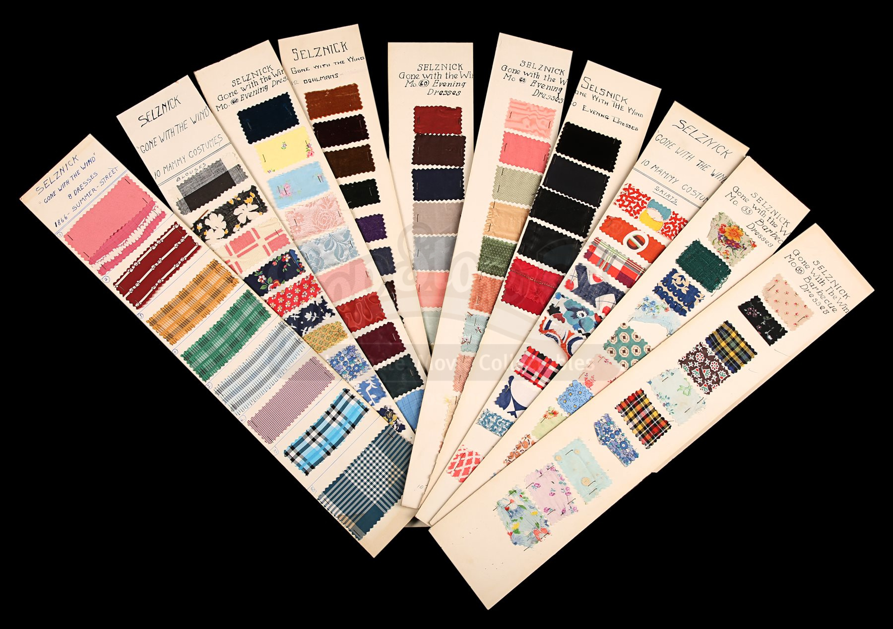 Collection of Vintage Fabric Swatches | GONE WITH THE WIND (1939)