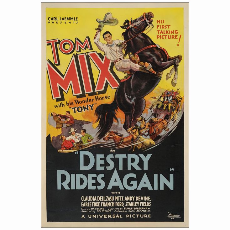 Lot 72 - DESTRY RIDES AGAIN One Sheet (27 x 41) Style A Fine on Linen ...
