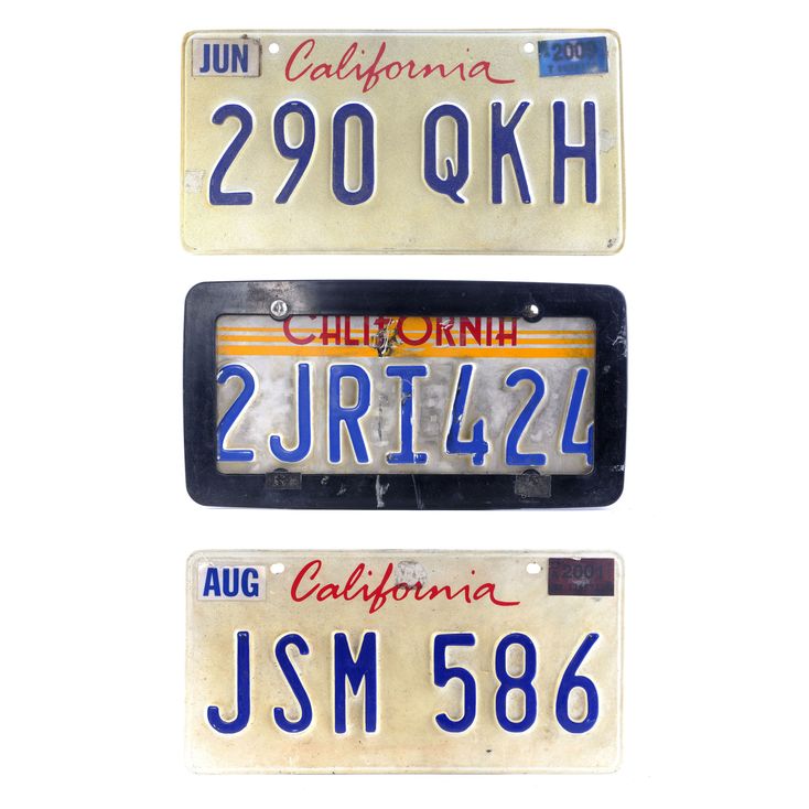 Lot 719 - Set of Three Dominic Toretto (Vin Diesel) License Plates ...