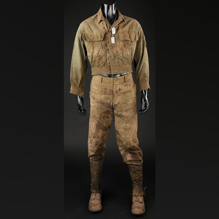 Boyd Bible Swans (Shia LaBeouf) Muddy Tanker Uniform | FURY (2014)