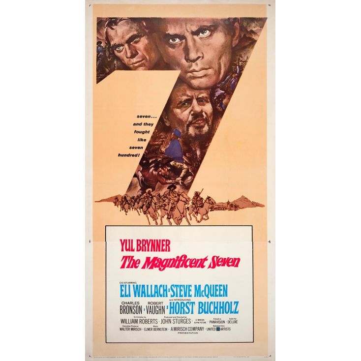 742. THE MAGNIFICENT SEVEN - Three Sheet Three Sheet (41.5 x 79) Very ...