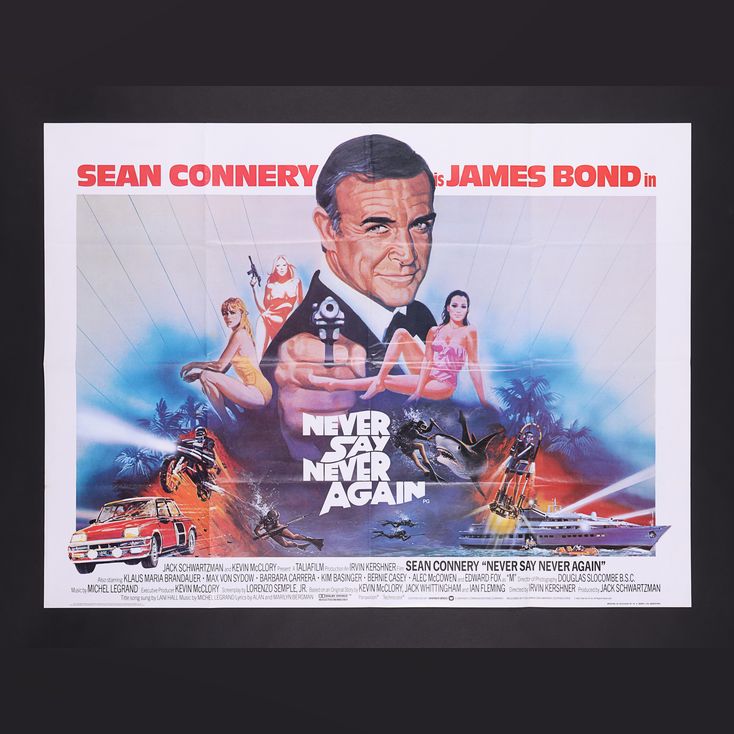 Lot #196 - JAMES BOND: NEVER SAY NEVER AGAIN (1983) - UK Quad, 1983