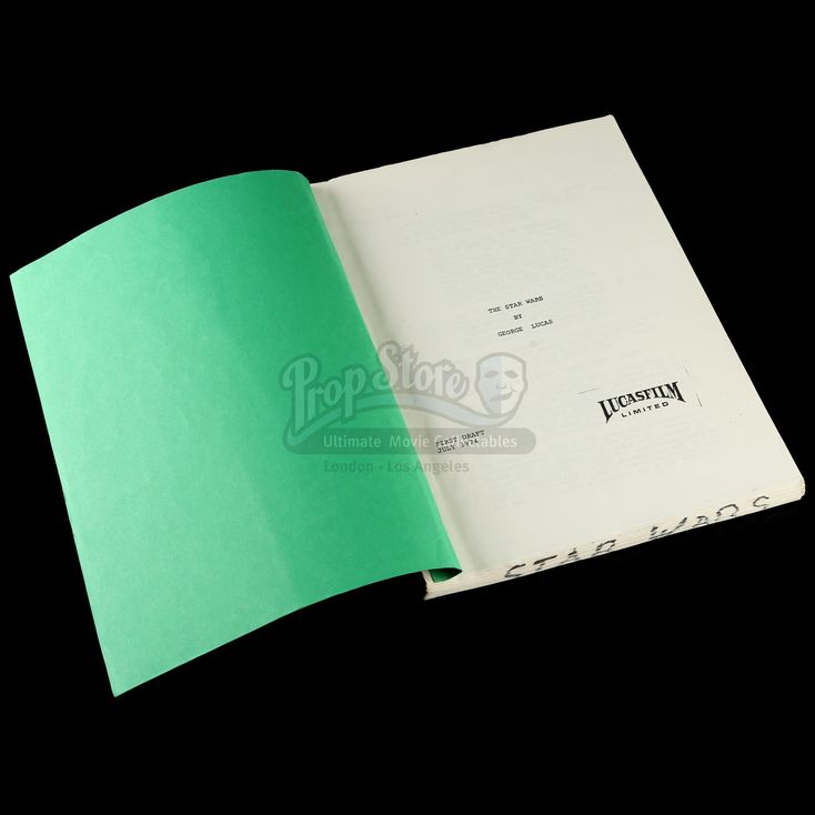 First Draft The Star Wars Studio Copy Script | STAR WARS: A NEW HOPE (1977)