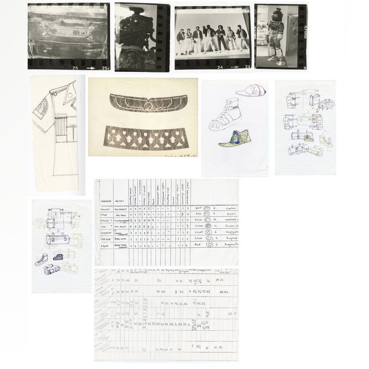 Lot #536 - ALIEN (1979) - Hand-Drawn John Mollo Concept Sketches, Notes ...