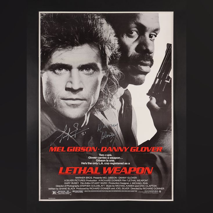 Lot 227 - Poster Live Auction - Mel Gibson and Danny Glover Autographed ...