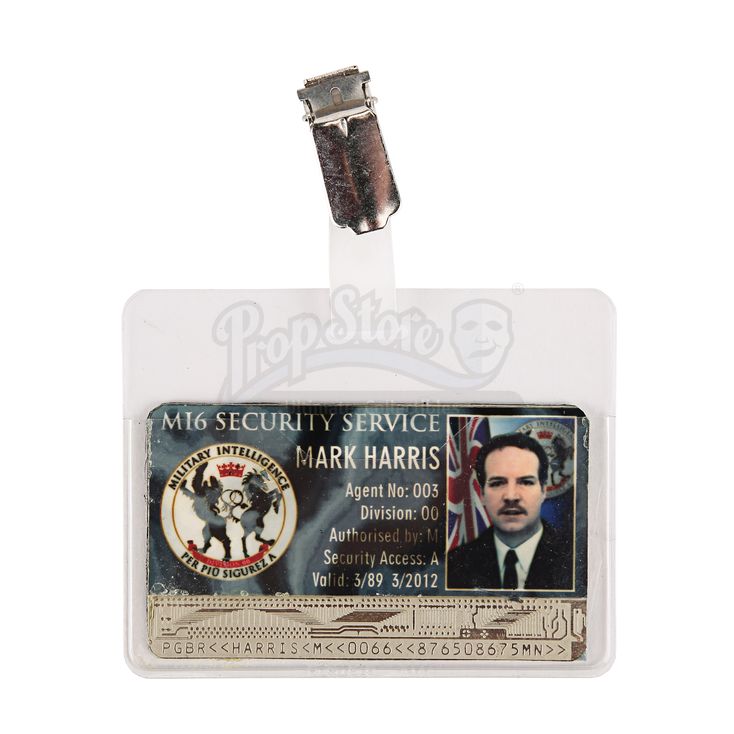 MI6 Security Service Name Badge | DIE ANOTHER DAY (2002)