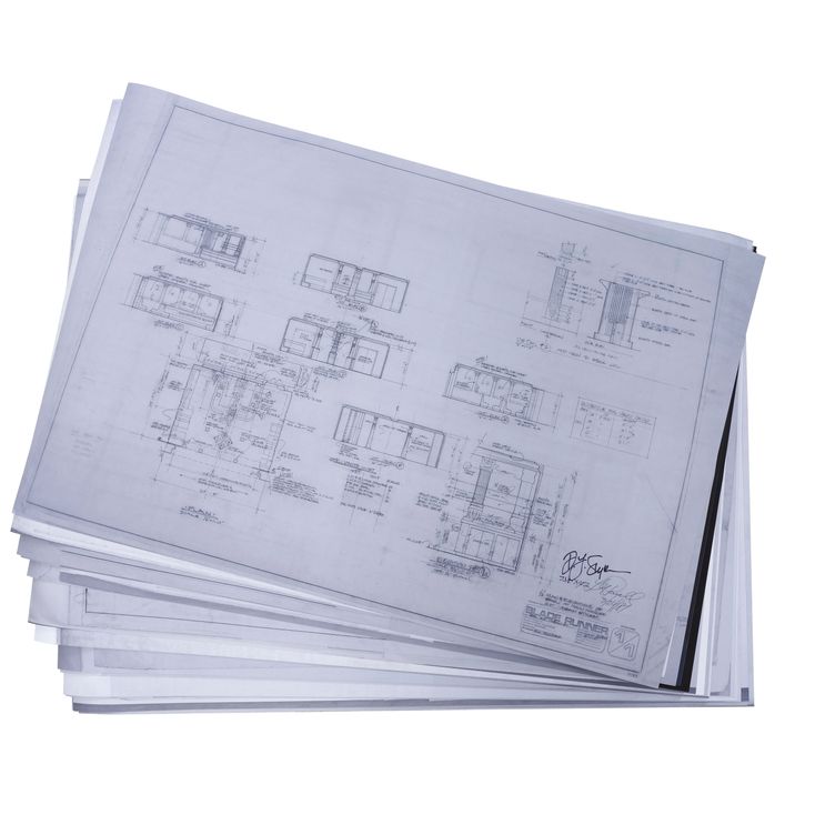 521. Set of 18 Set Design Blueprint Copies | BLADE RUNNER (1982)