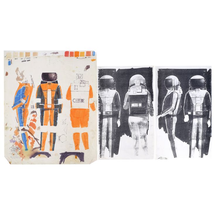 Lot 1217 - Hand-Illustrated Jack Johnson Space Suit Sketches Overlay ...