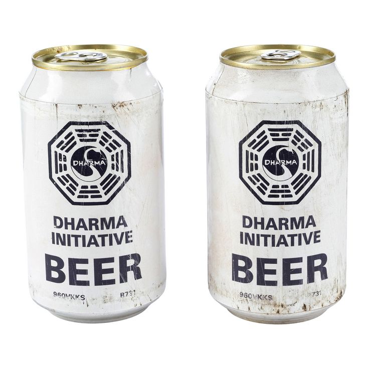 Lot # 724: LOST (2004-2010) - Pair of Dharma Initiative Beer Cans