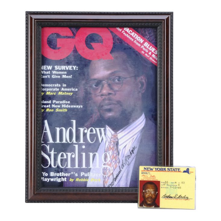 Lot # 1126: AMOS & ANDREW (1993) - Samuel L. Jackson-Autographed Framed ...