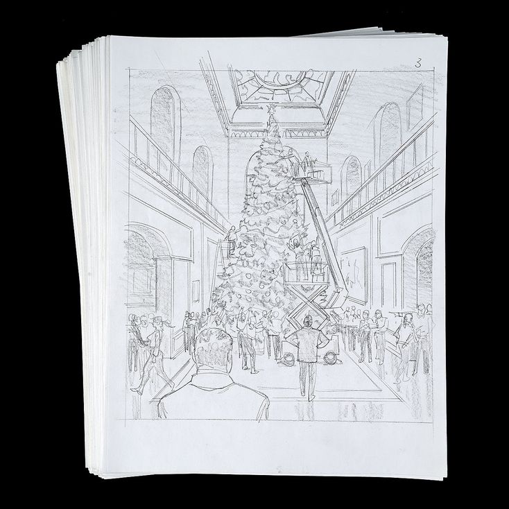 Collection of Hand-Drawn Storyboards Concept Sketches (Mike Vosberg ...