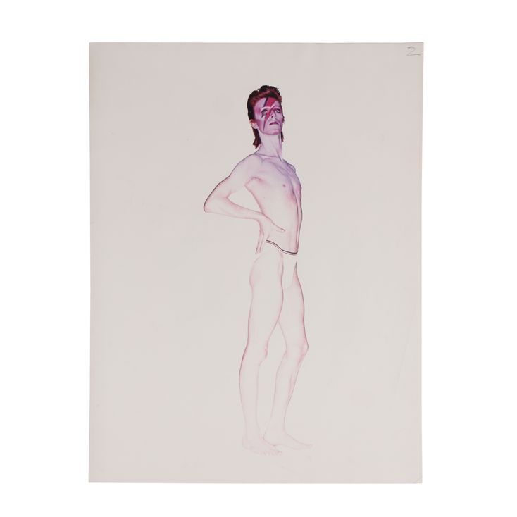 76. Aladdin Sane Inside Cover Vintage Test Print ### DAVID BOWIE