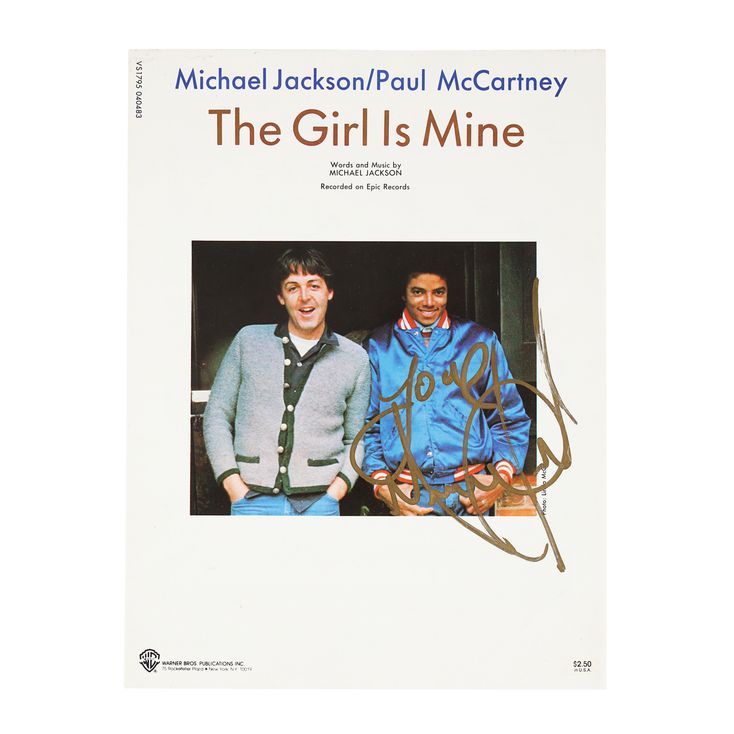 Lot 542 - Michael Jackson Autographed The Girl Is Mine Sheet Music ...