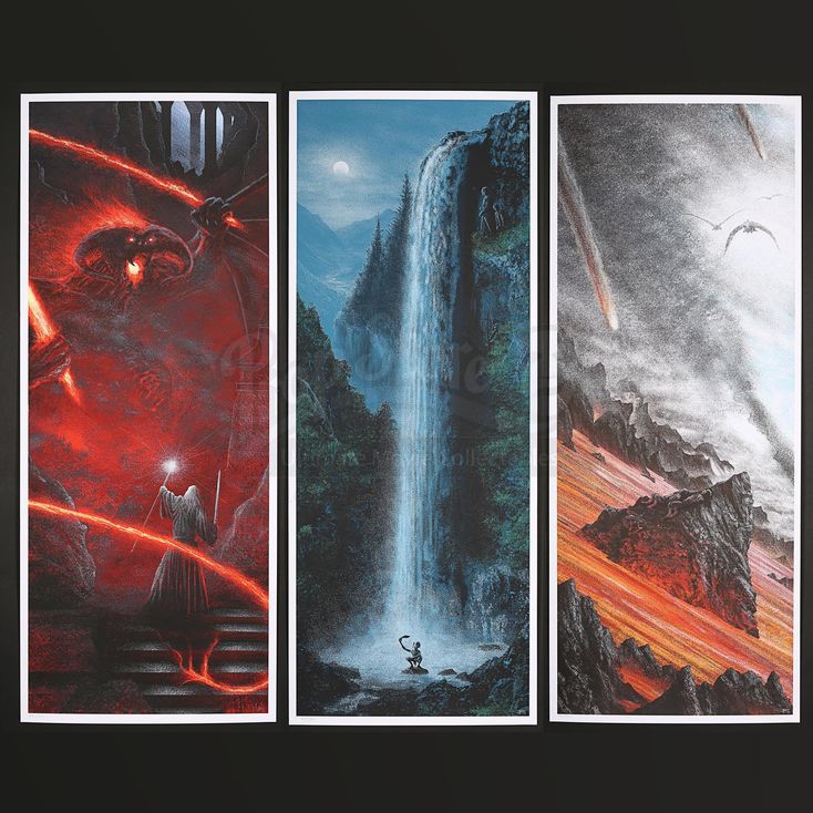 Mondo Print Set (2012) | LORD OF THE RINGS, THE: THE FELLOWSHIP OF THE ...