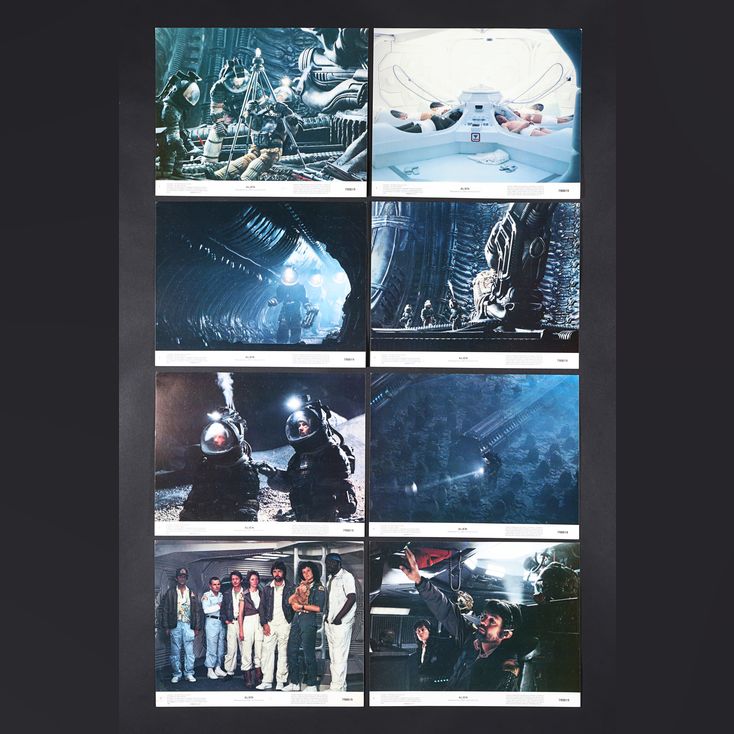 Lot 10 - Poster Live Auction - Set of Eight US Lobby Cards, 1979 | ALIEN (1979)