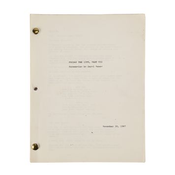 Lot # 922 : FRIDAY THE 13TH PART VII: THE NEW BLOOD (1988) - Mario ...