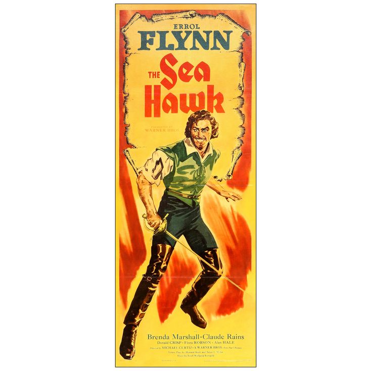 Lot 238 - THE SEA HAWK Insert (14 x 36) Fine on Linen | SEA HAWK, THE ...