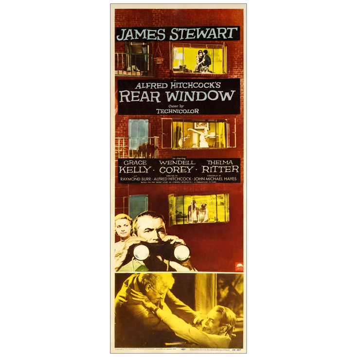 Lot # 321: REAR WINDOW - Insert (14 x 36 ); Very Fine on Paper