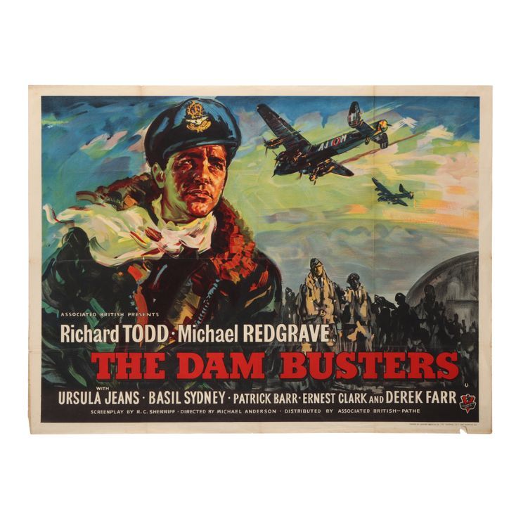 28. UK Quad, 1955 | DAM BUSTERS, THE (1955)