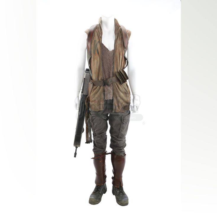 Allegiant (2016) Factionless Soldier Costume With Gun | DIVERGENT ...