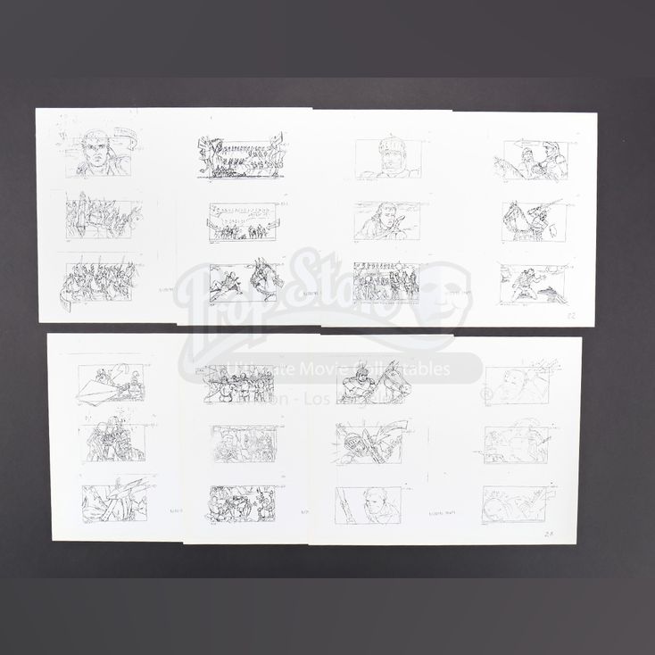 Storyboard Copies - Ash Meets Arthur and Knights | ARMY OF DARKNESS (1992)