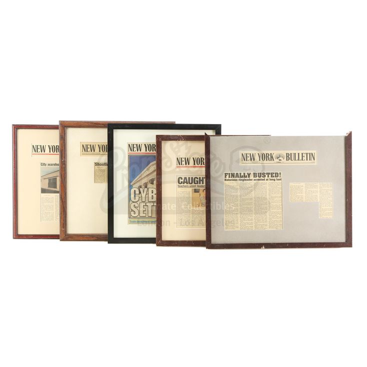 Ben Urichs Framed New York Bulletin Newspapers | MARVEL'S DAREDEVIL ...