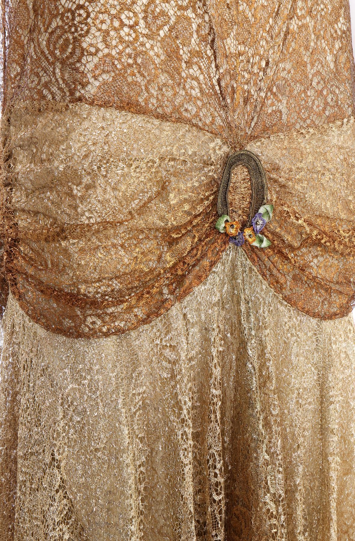 Daughter Maitlands (Margot Bingham) 1920S Style Copper Lace Dress ...