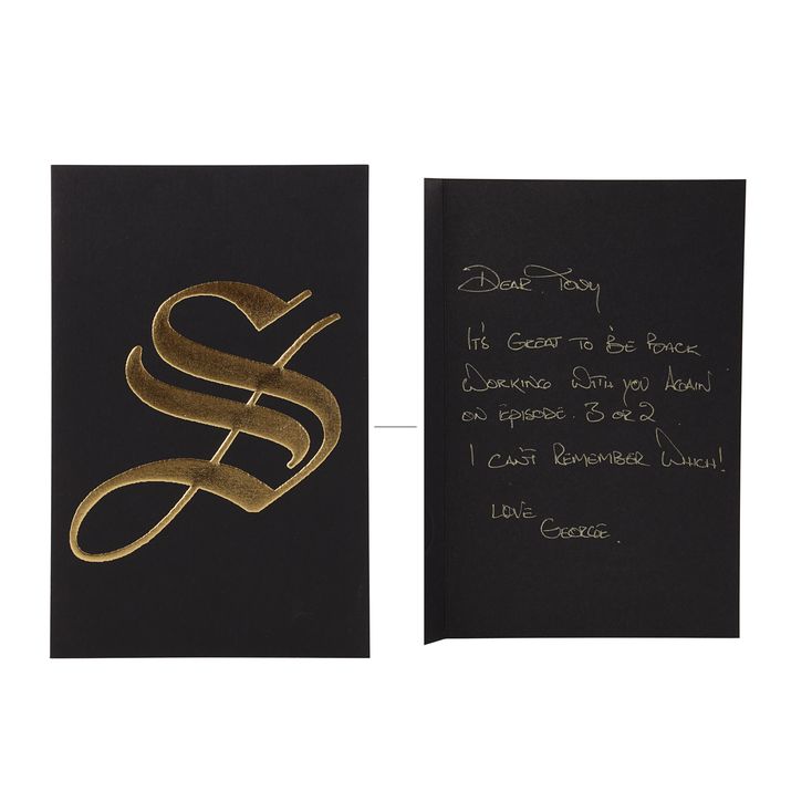 Lot 728 - Anthony Daniels Collection Personal Card from George Lucas to ...