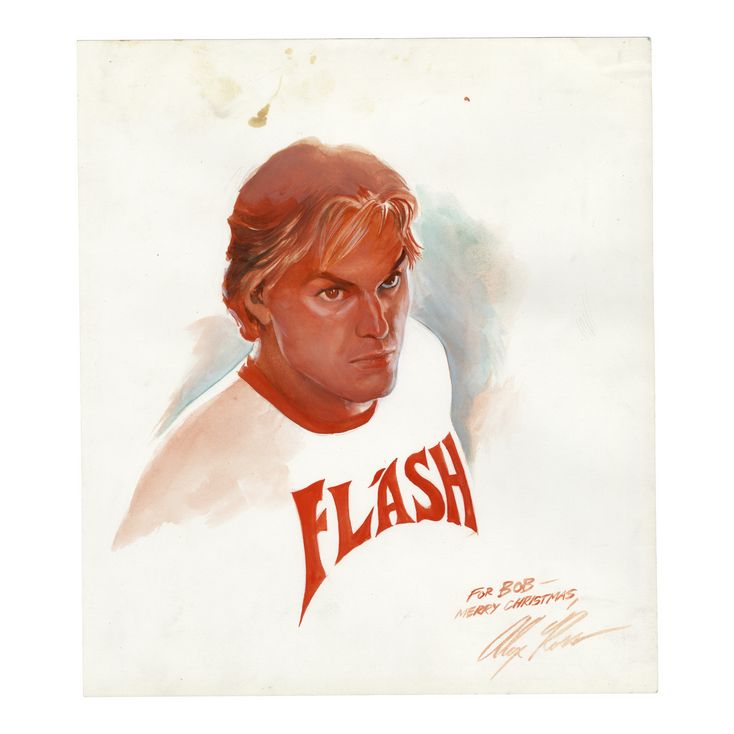 830. Hand-Painted Alex Ross Flash Gordon Painting | FLASH GORDON (1980)
