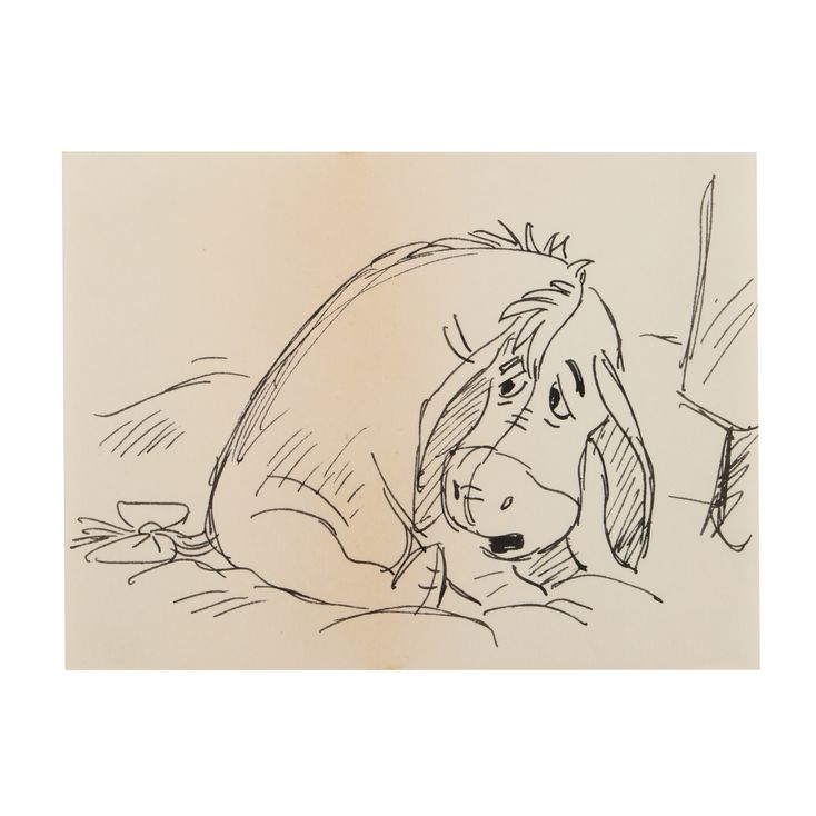 2334. Eeyore - Original Hand-Drawn Storyboard ### WINNIE THE POOH AND ...