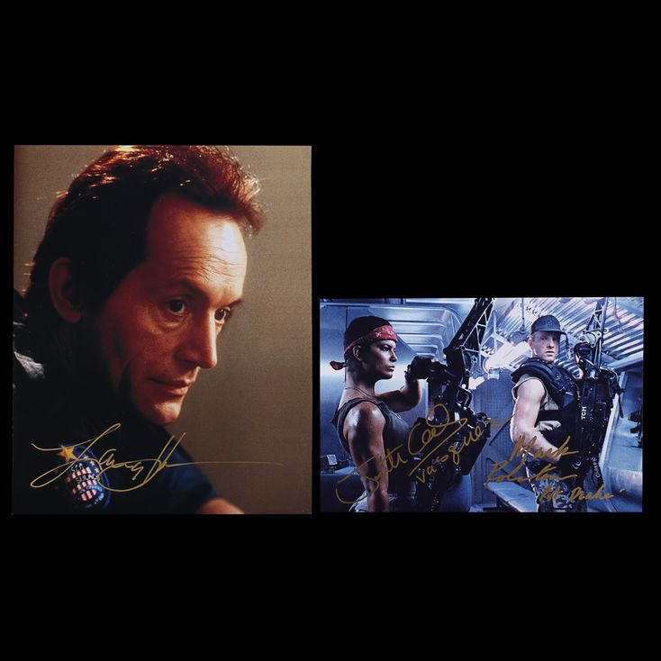 Two Colour Photographs Autographed by Lance Henriksen, Jenette ...