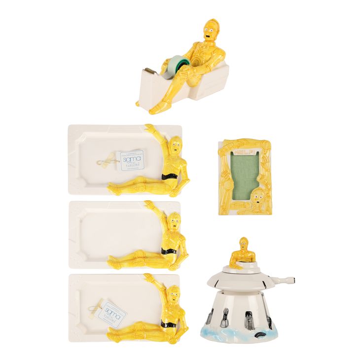 Lot 772 - Anthony Daniels Collection Three Ceramic Pencil Trays, Tape ...