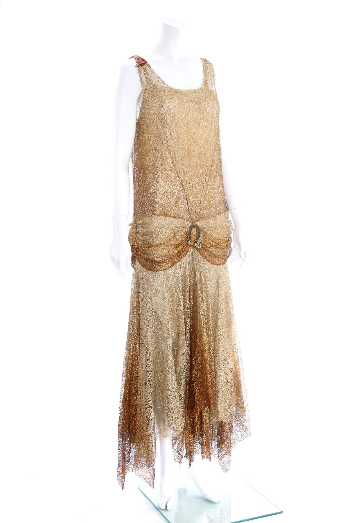 Daughter Maitlands (Margot Bingham) 1920S Style Copper Lace Dress ...