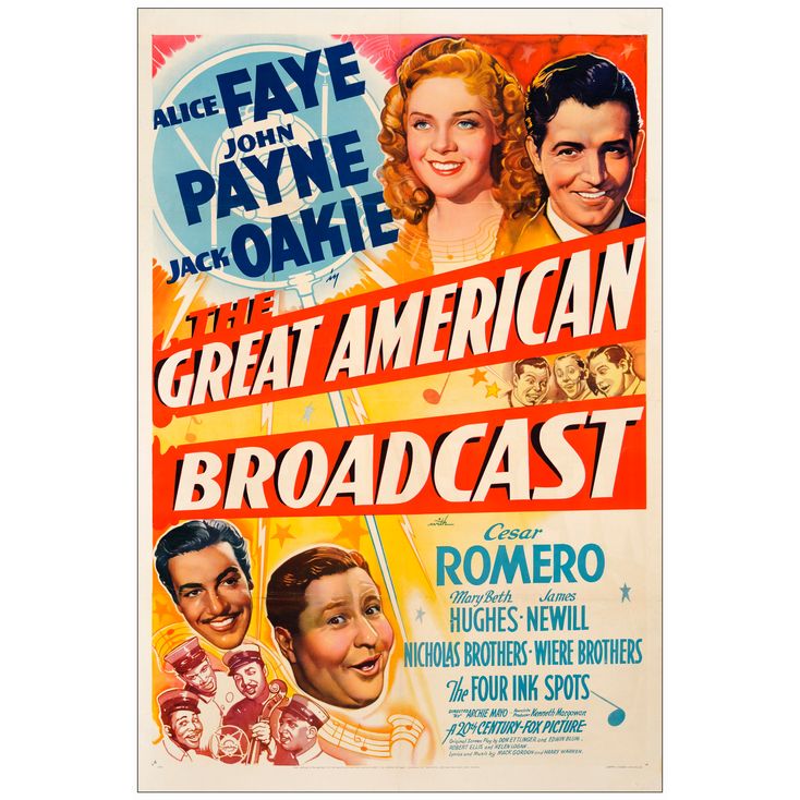 399. THE GREAT AMERICAN BROADCAST (1941) One Sheet (27 x 41) Style A ...