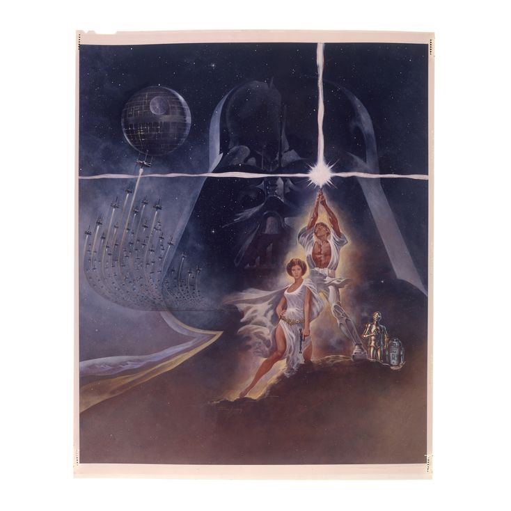 Lot #341 - STAR WARS: A NEW HOPE (1977) - US One-Sheet Style A Tom Jung ...