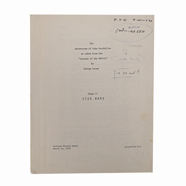 Lot # 367: STAR WARS: A NEW HOPE (1977) - Anthony Daniels Collection ...