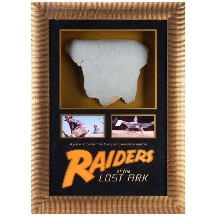 Lot 800. Framed Flying Wing Fragment | INDIANA JONES AND THE RAIDERS OF ...
