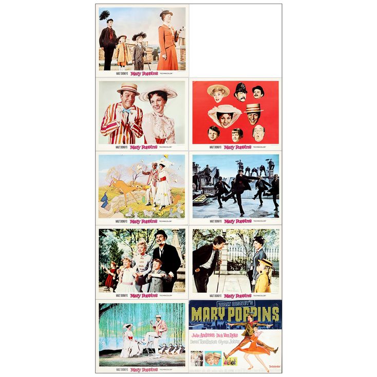 Lot 746 - Lobby Card Set (9) (11 x 14) Very Fine | MARY POPPINS (1964)