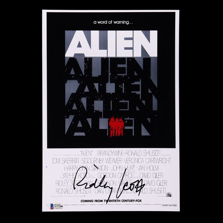 Ridley Scott Autographed Poster | ALIEN (1979)
