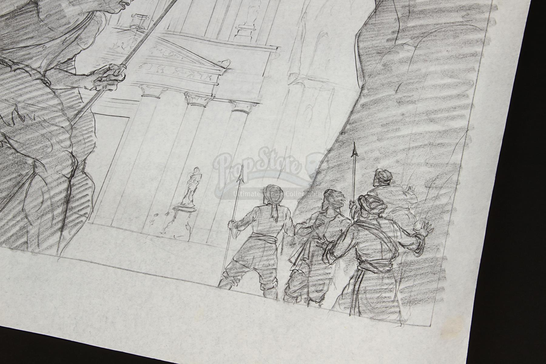 Ray Harryhausen Hand-Drawn Concept Of Trog | Propstore - Find Your ...
