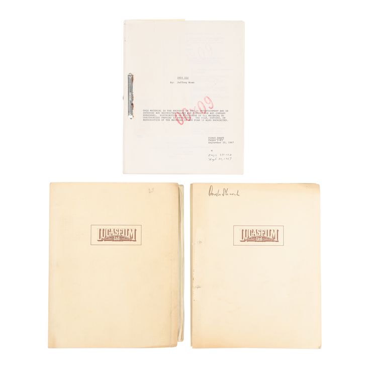 Lot 210. Director of Photography Douglas Slocombes Set of Three ...