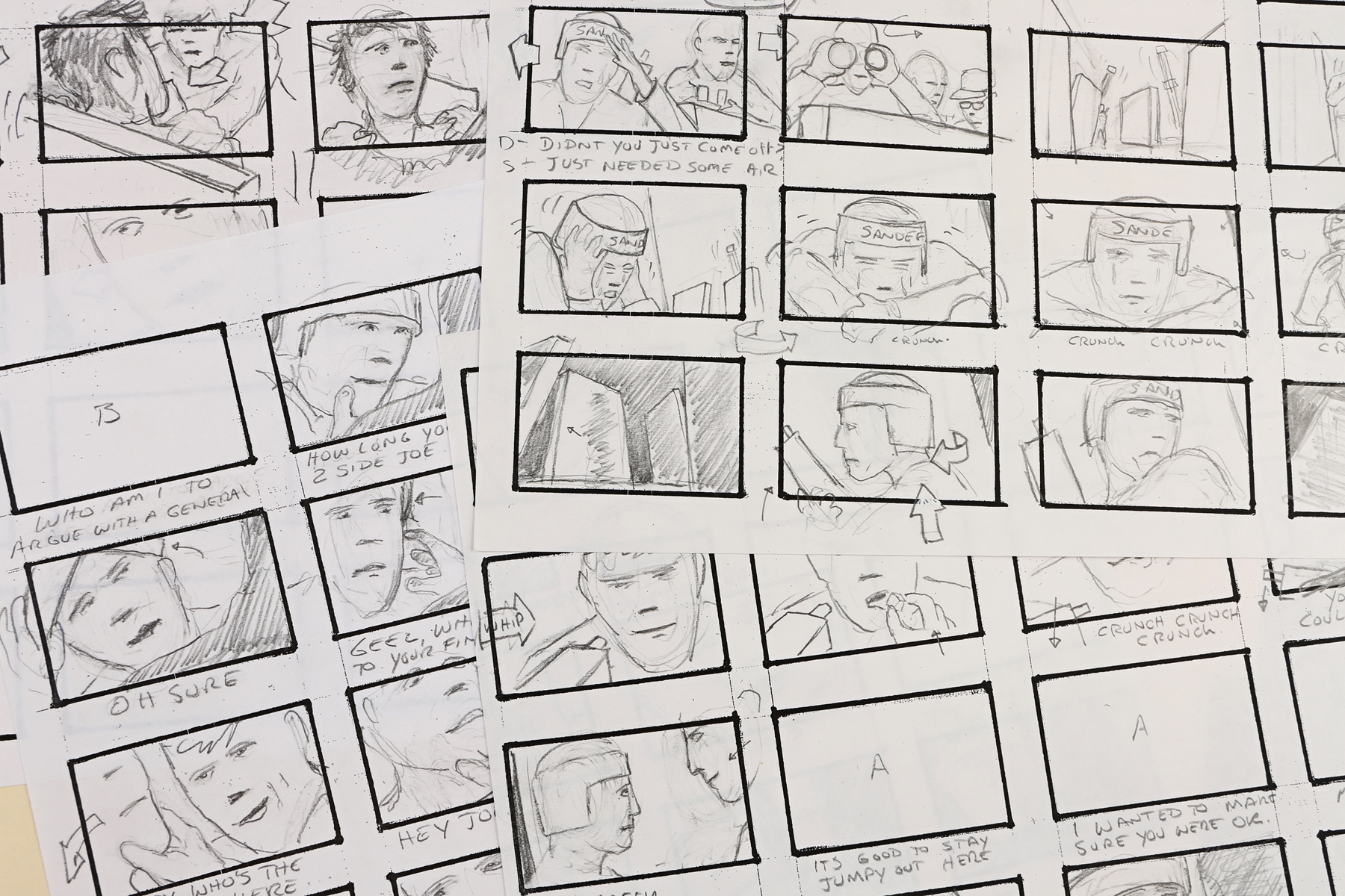 Hand-Drawn Storyboard Scenes 67-80 by Phil Tippett | Propstore - Find ...