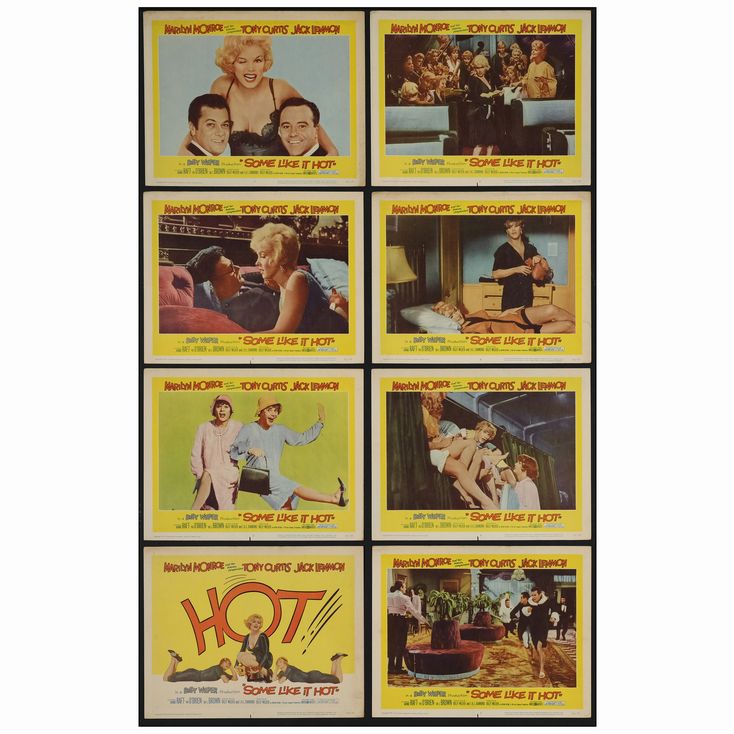 Lot 248 - SOME LIKE IT HOT Lobby Card Set of (8) (11 x 14) Very Fine ...