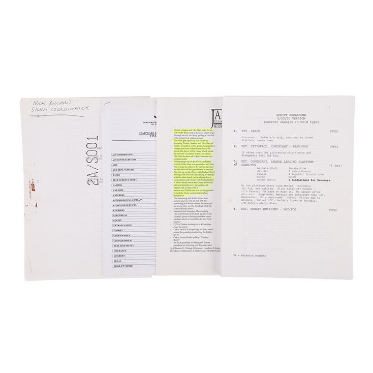 Lot #1570: STAR WARS: THE PHANTOM MENACE (1999) - Nick Gillard ...