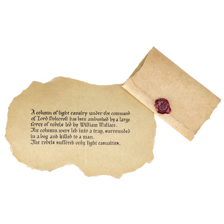 62. Pair of Parchment Messages | BRAVEHEART (1995)